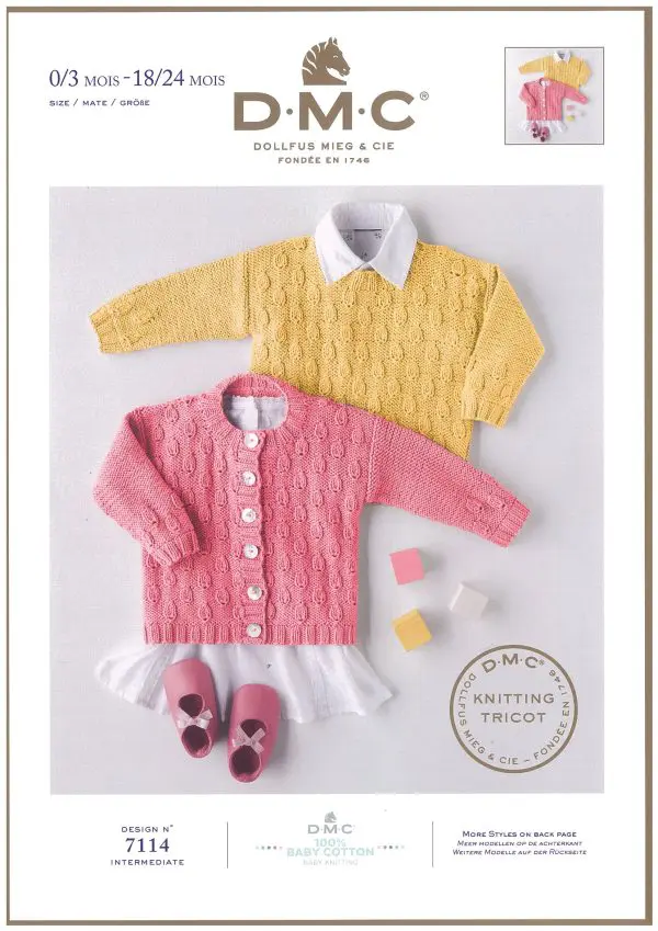 DMC 1005 Baby Cotton #7114 Pattern | Little Boutique
