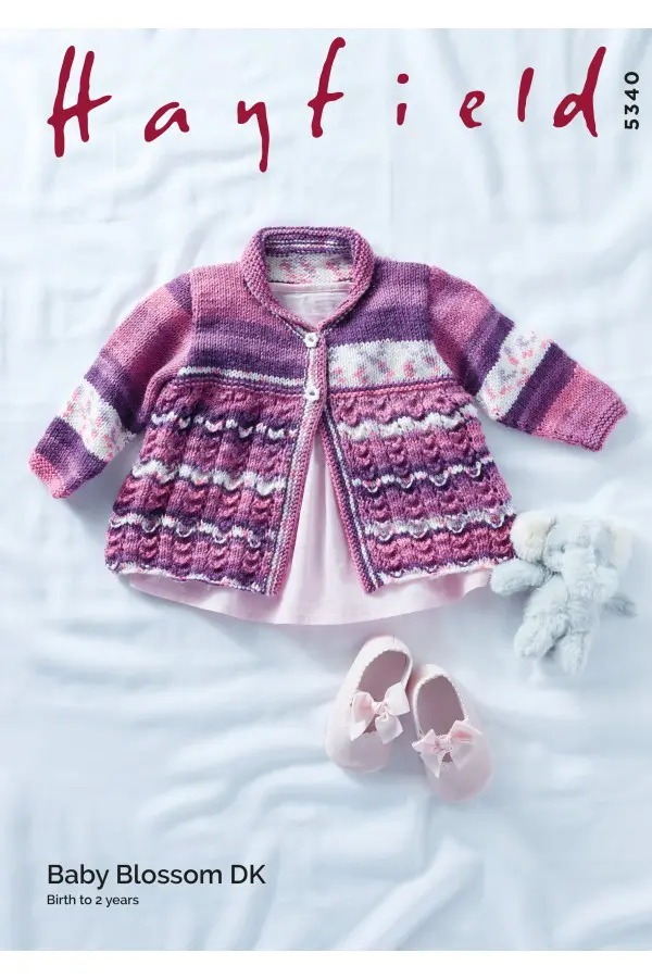Sirdar 5340 Matinee Coat in hayfield Baby Blossom dk pattern | Little ...