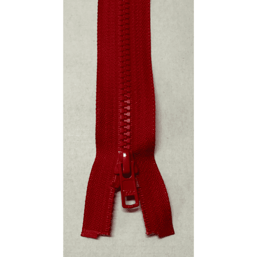 Vislon 5 Open End Zips - Red | Little Boutique